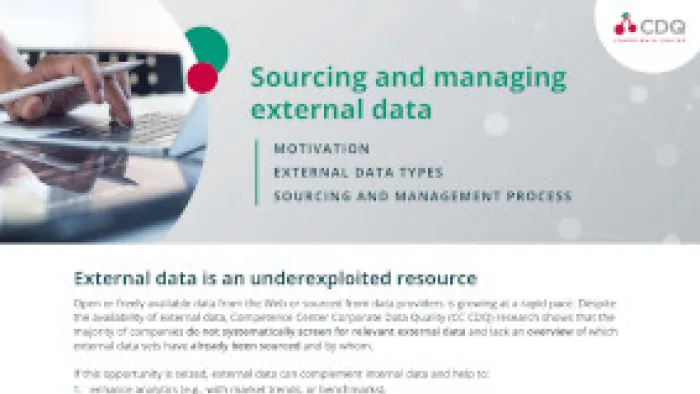 Sourcing and Managing External Data | CC CDQ
